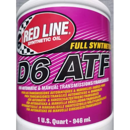Синтетично трансмисионно масло Red Line D6 ATF, 946ml