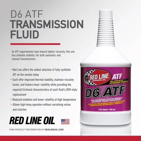 RED LINE D6 ATF 3.8L – Ulei transmisie automată Dexron VI / Mercon LV